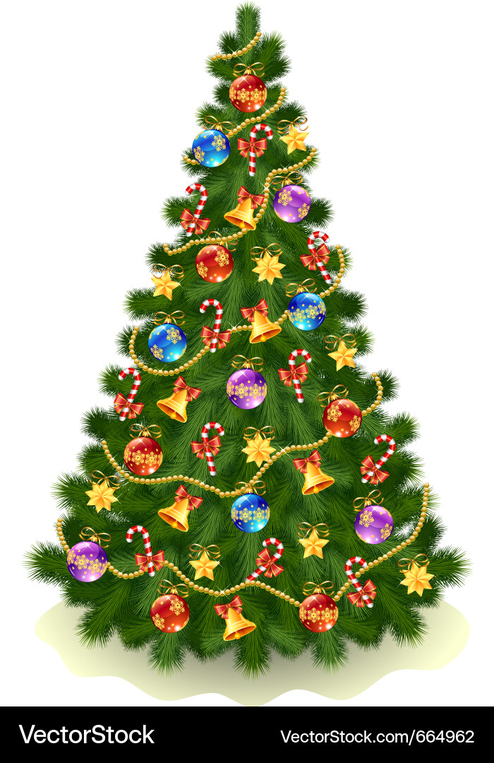 Xmas tree Royalty Free Vector Image - VectorStock
