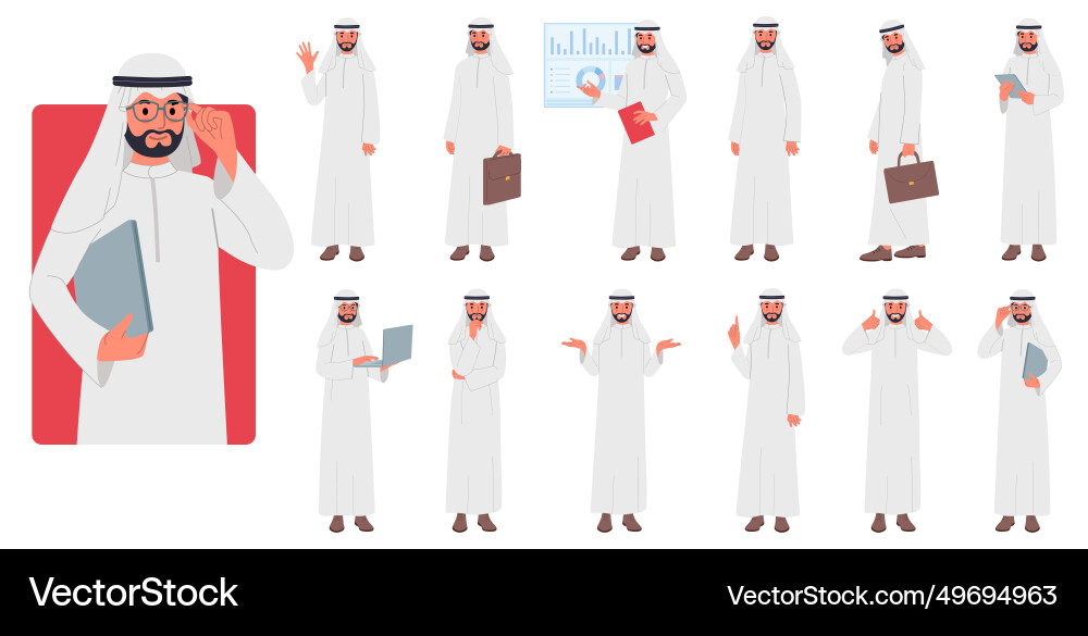 Saudi Character Vector Images (over 7,600)