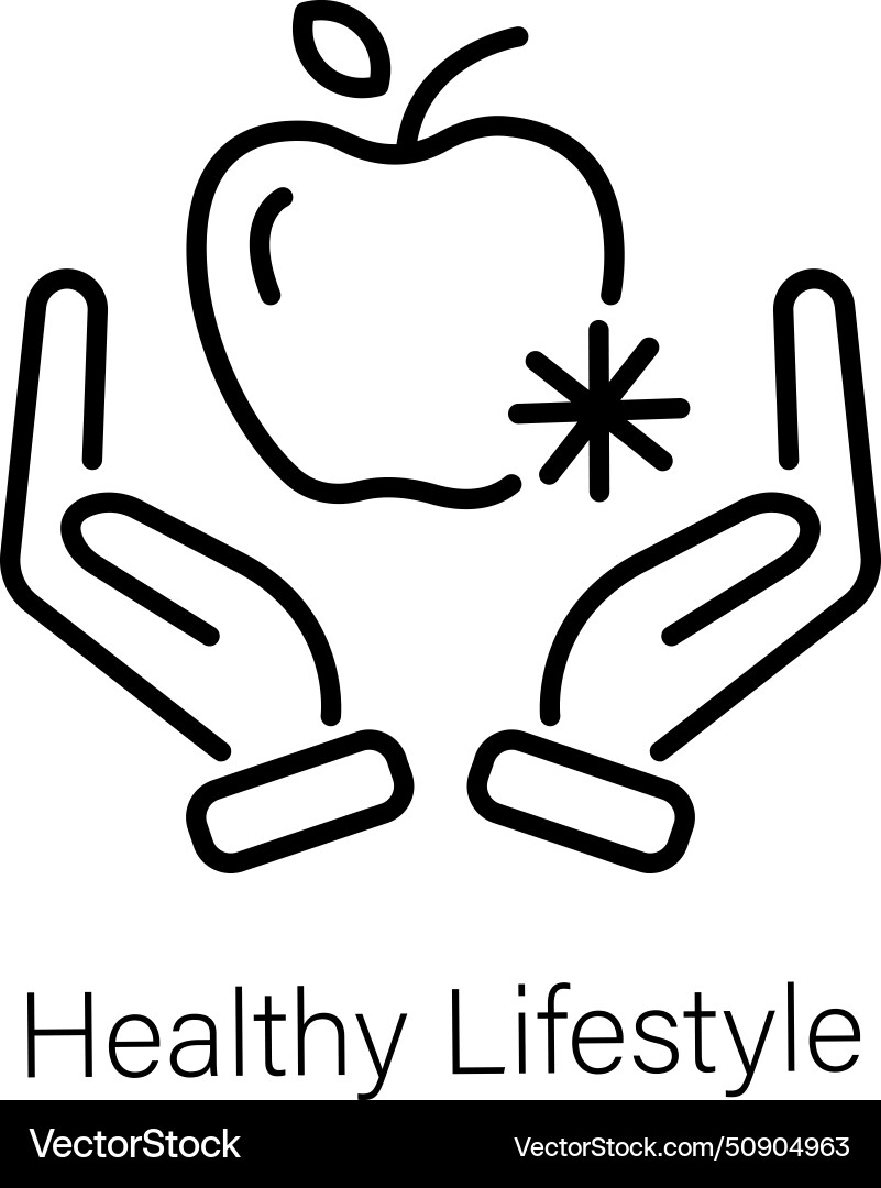 Healthy lifestyle Royalty Free Vector Image - VectorStock