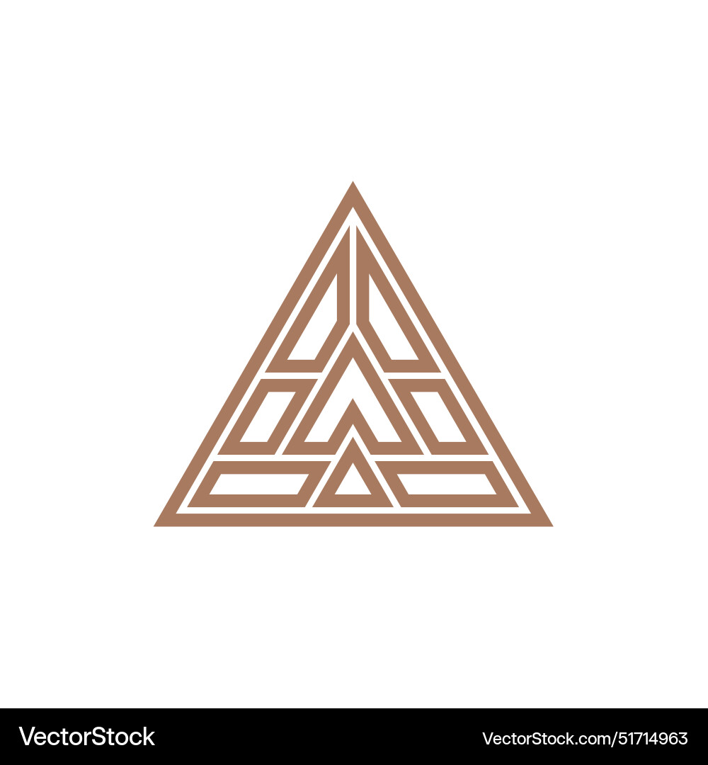 Pyramid logo Royalty Free Vector Image - VectorStock