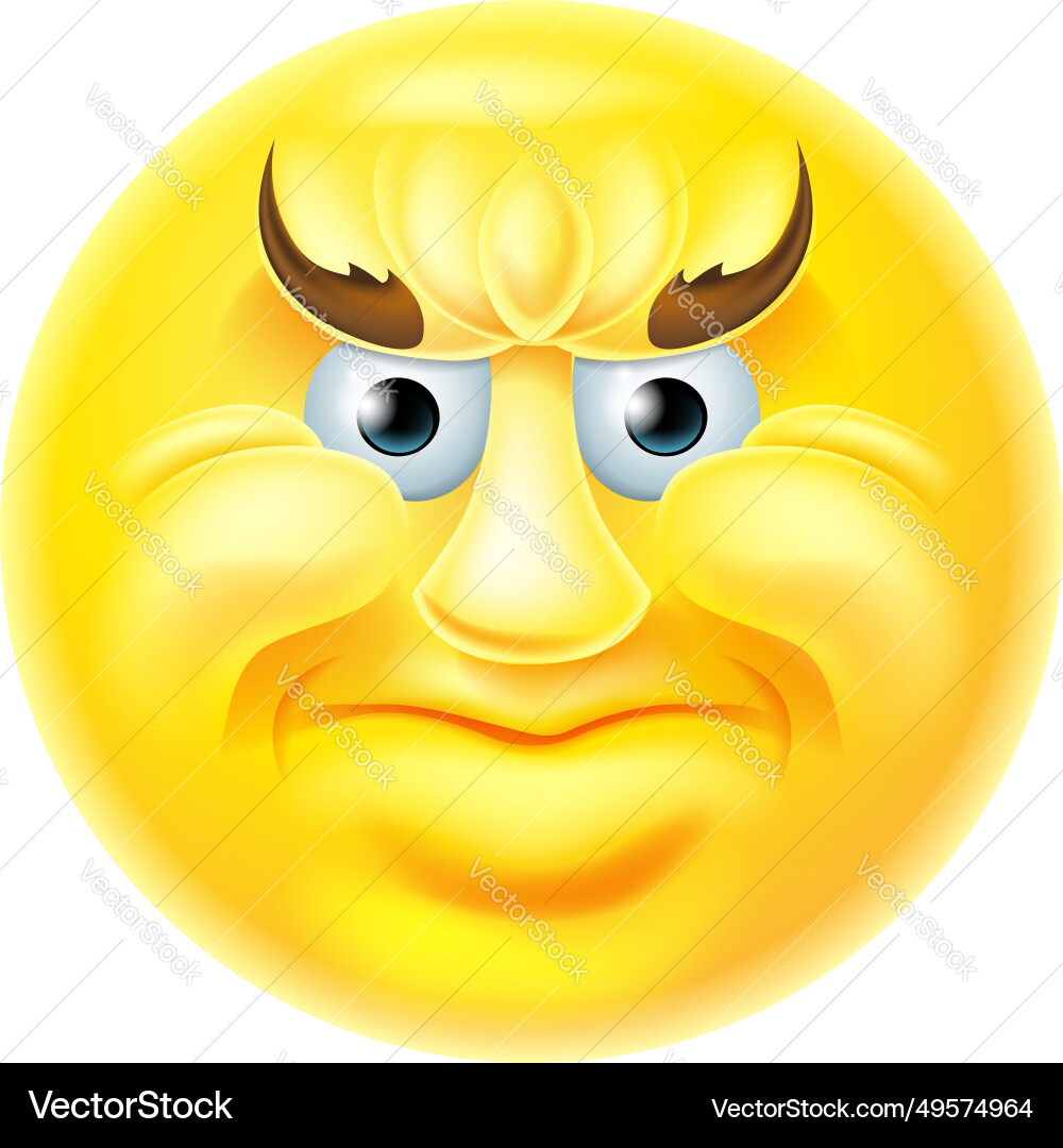 Emoji Illustration Emoticon Anger Emoji Smiley Grumpy Face S Free Png