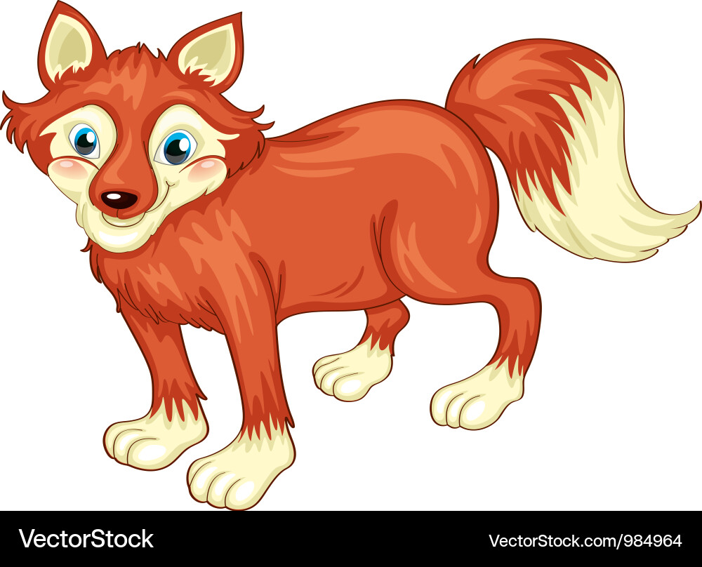 Cartoon fox Royalty Free Vector Image - VectorStock
