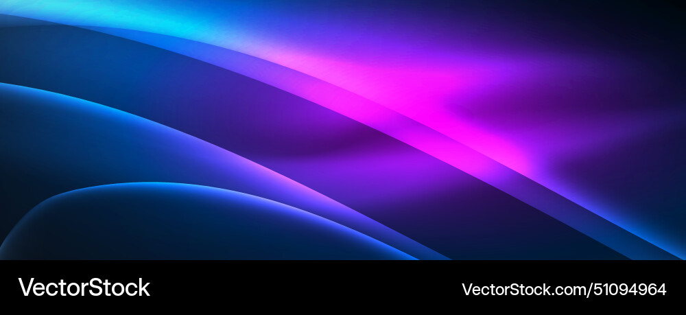 Colorful wave on blue and purple background Vector Image