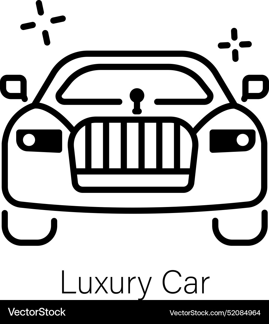 Luxury car Royalty Free Vector Image - VectorStock