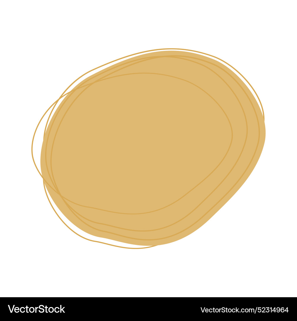Random hand drawn oval spot with curve strokes Vector Image Random hand drawn oval spot with curve strokes Vector Image