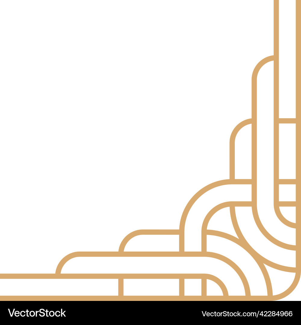 Art Deco Corner Border