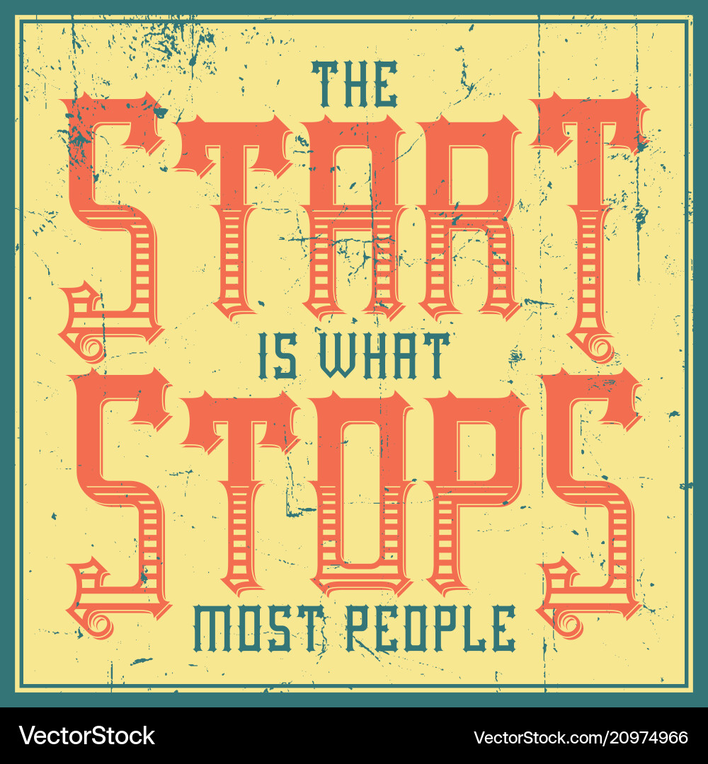 Motivational poster Royalty Free Vector Image - VectorStock