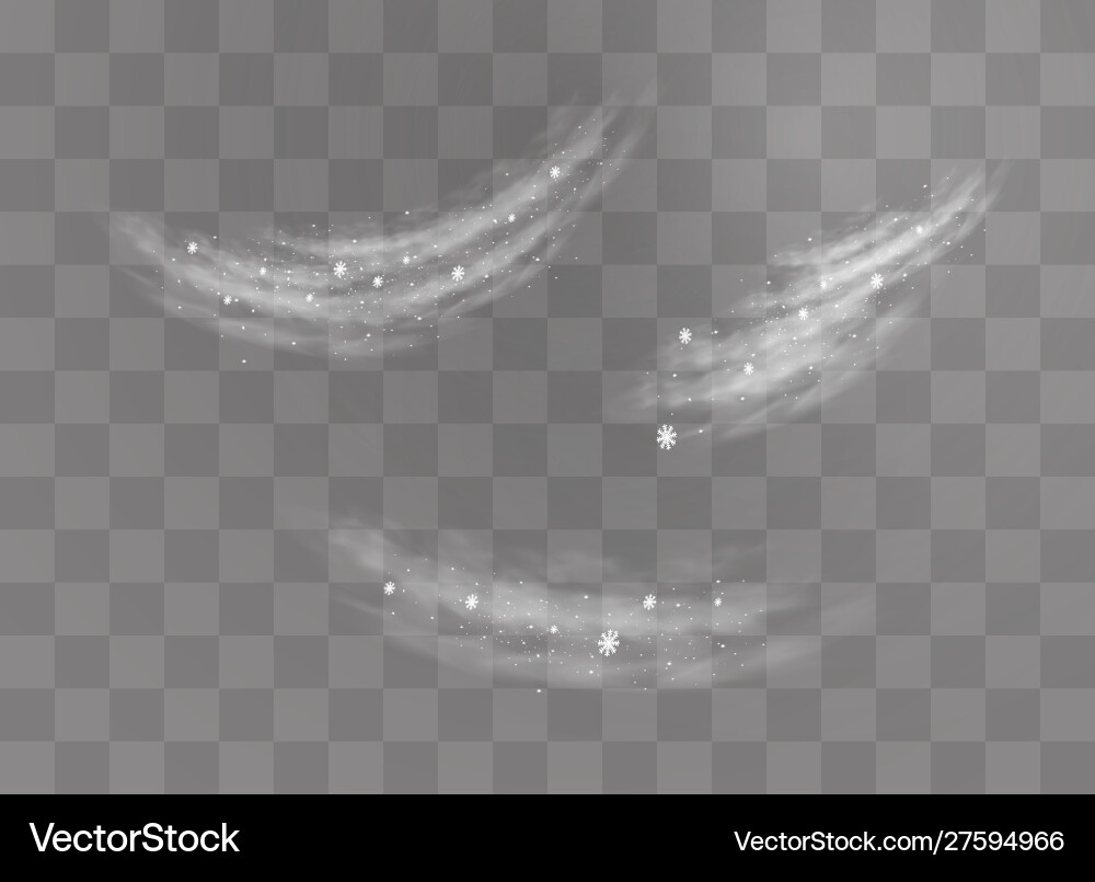 Snow and wind Royalty Free Vector Image - VectorStock