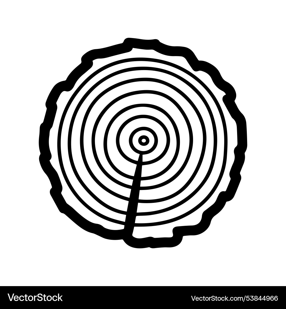Wood log icon or modern line symbol art Royalty Free Vector