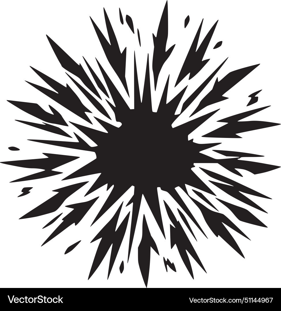 Explosion - high quality logo - ideal for t-shirt Vector Image