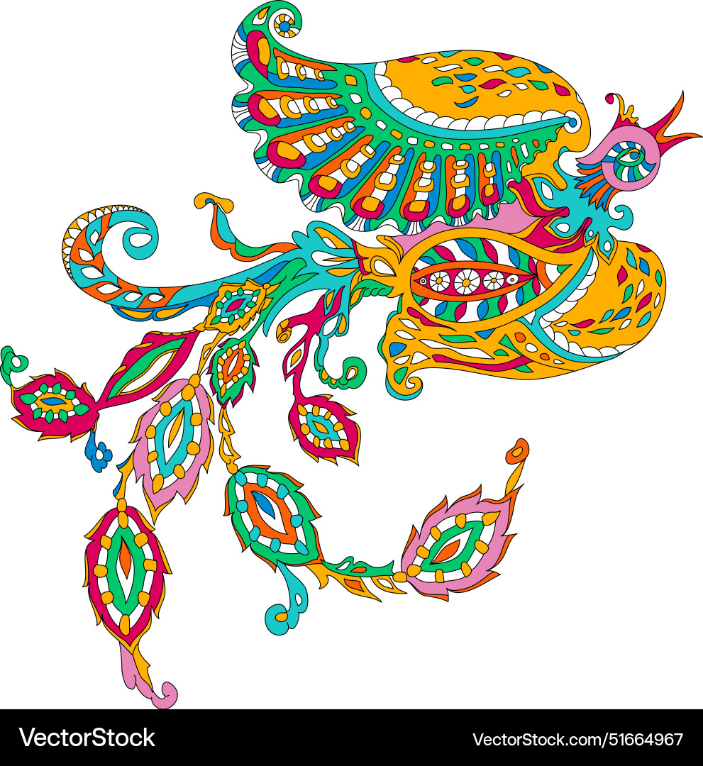 Phoenix-colour Royalty Free Vector Image - VectorStock