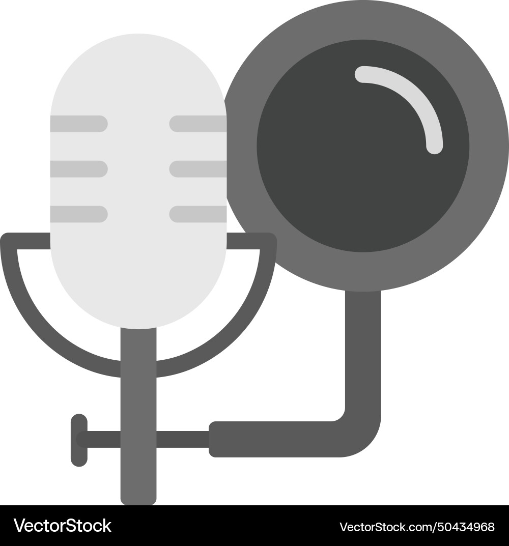 Studio microphone icon image Royalty Free Vector Image