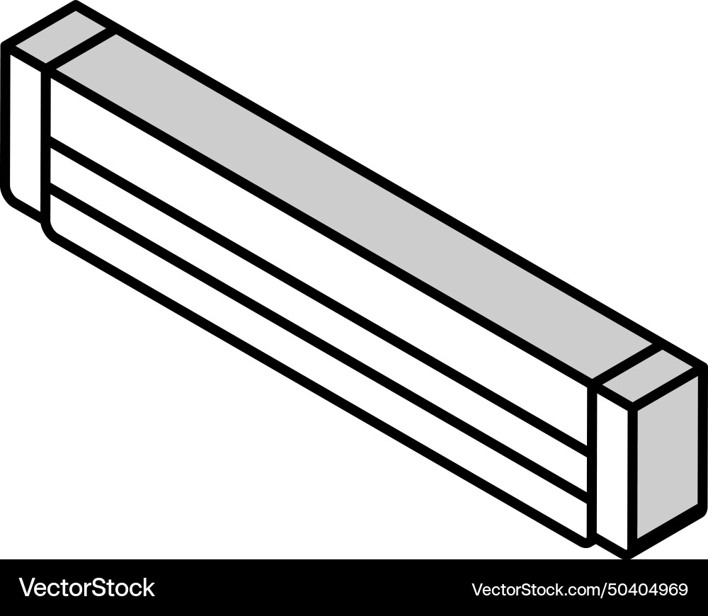 Electric lamp ceiling isometric icon Royalty Free Vector
