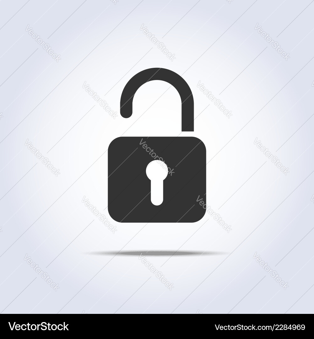 Lock Icon - Security Symbol Royalty Free Vector Image