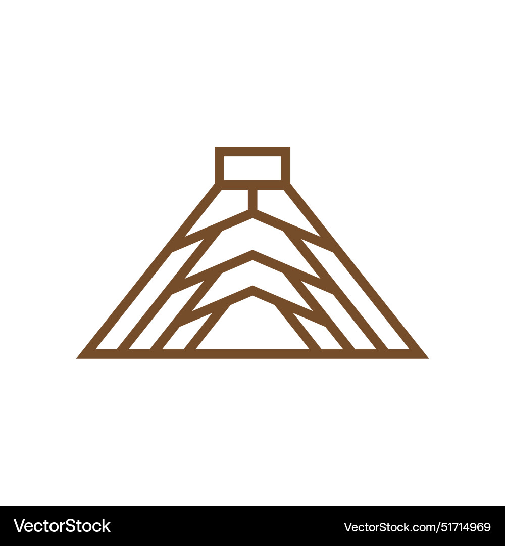 Pyramid logo Royalty Free Vector Image - VectorStock