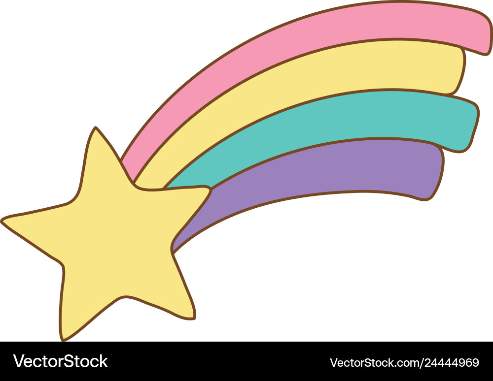 Rainbow Star Vector Royalty Free Vector Image - VectorStock