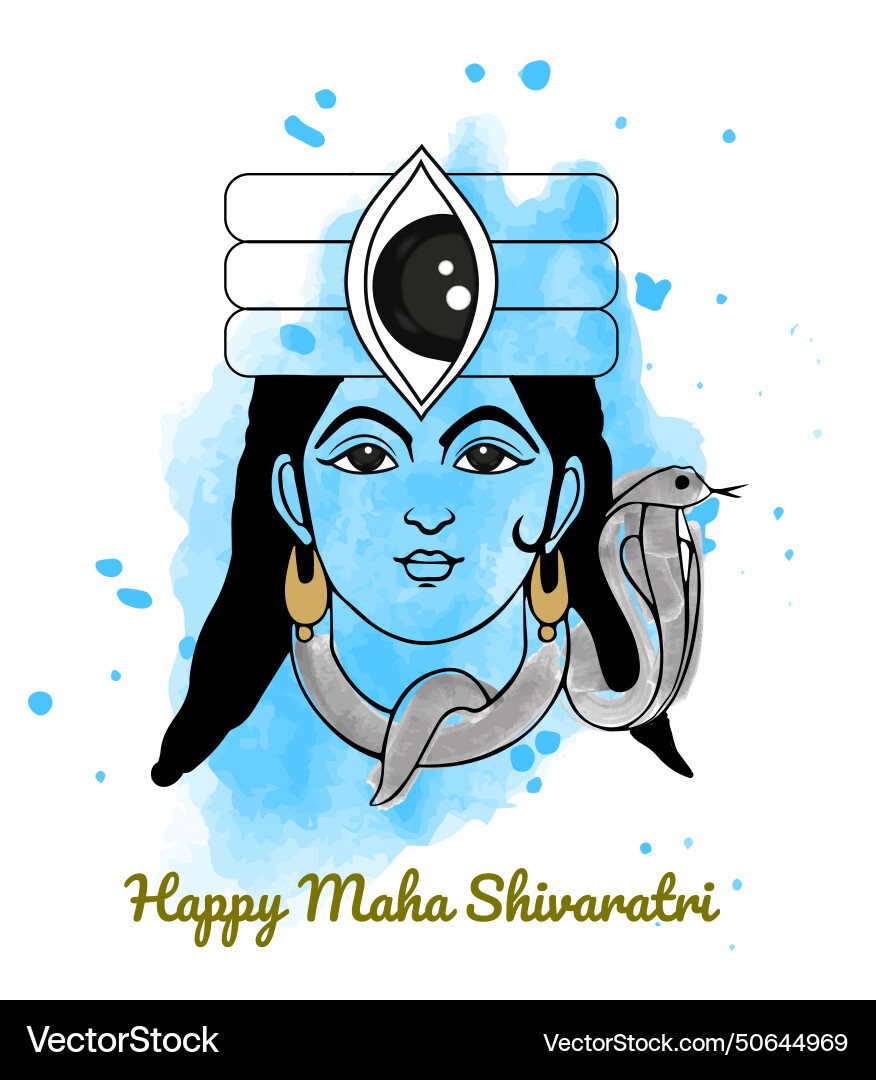 Shiv ji Royalty Free Vector Image - VectorStock