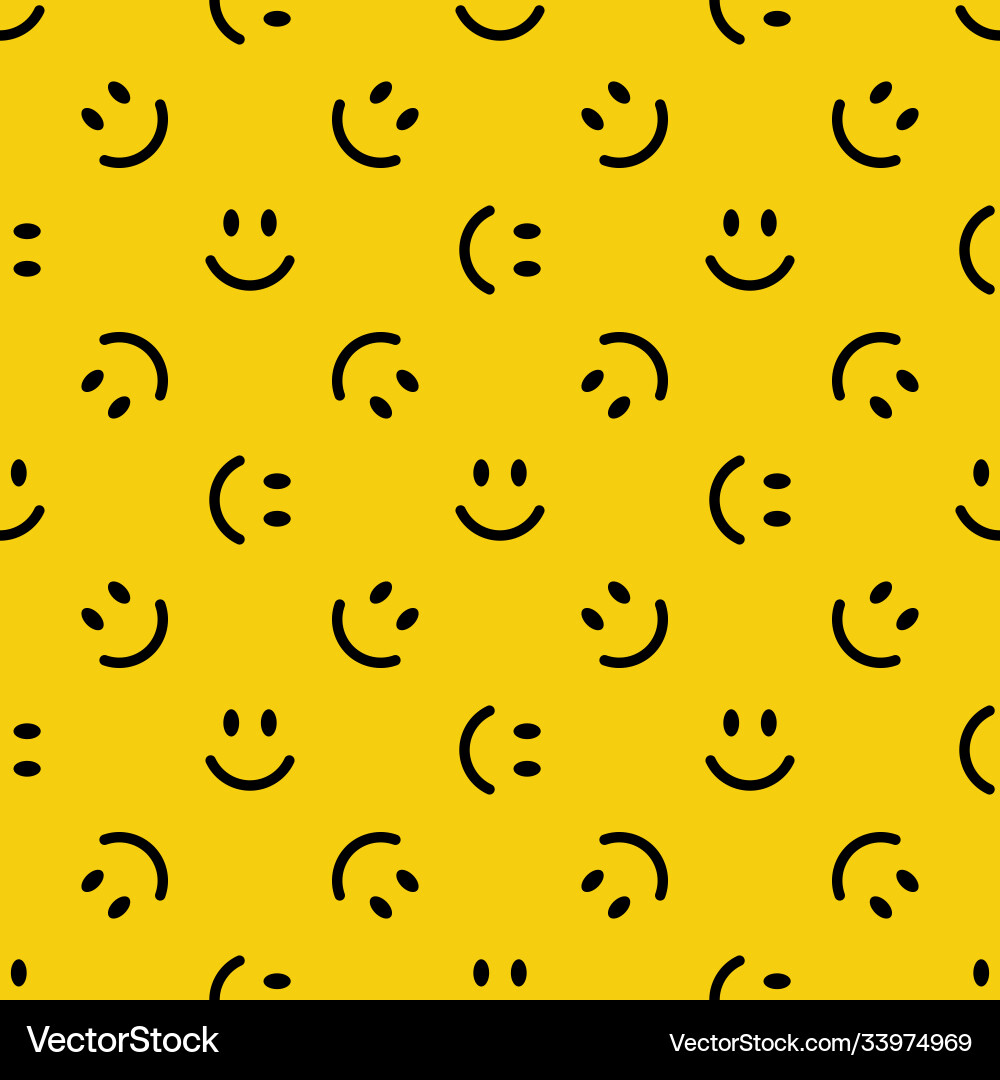 Smile line icon pattern abstract Royalty Free Vector Image