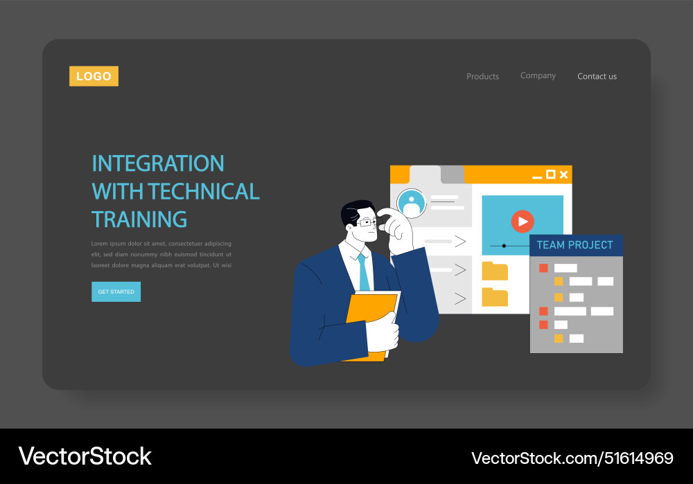 Soft skills training flat Royalty Free Vector Image