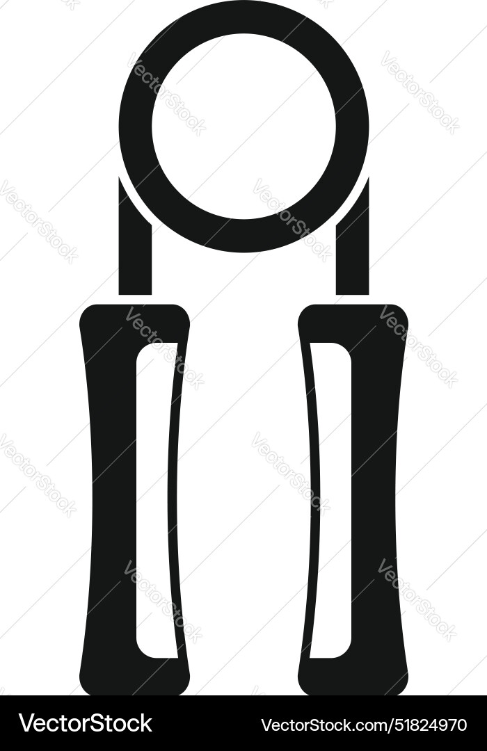 Hand grip exerciser with spring for forearm Vector Image