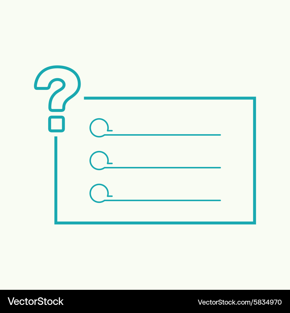 Question Mark Icon - Inquiry Symbol Royalty Free Vector
