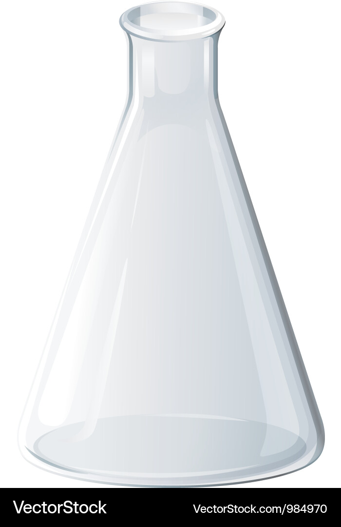 Triangle flask Royalty Free Vector Image - VectorStock