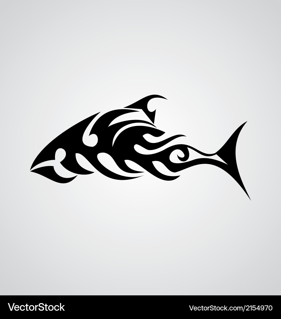 Tribal fish Royalty Free Vector Image - VectorStock