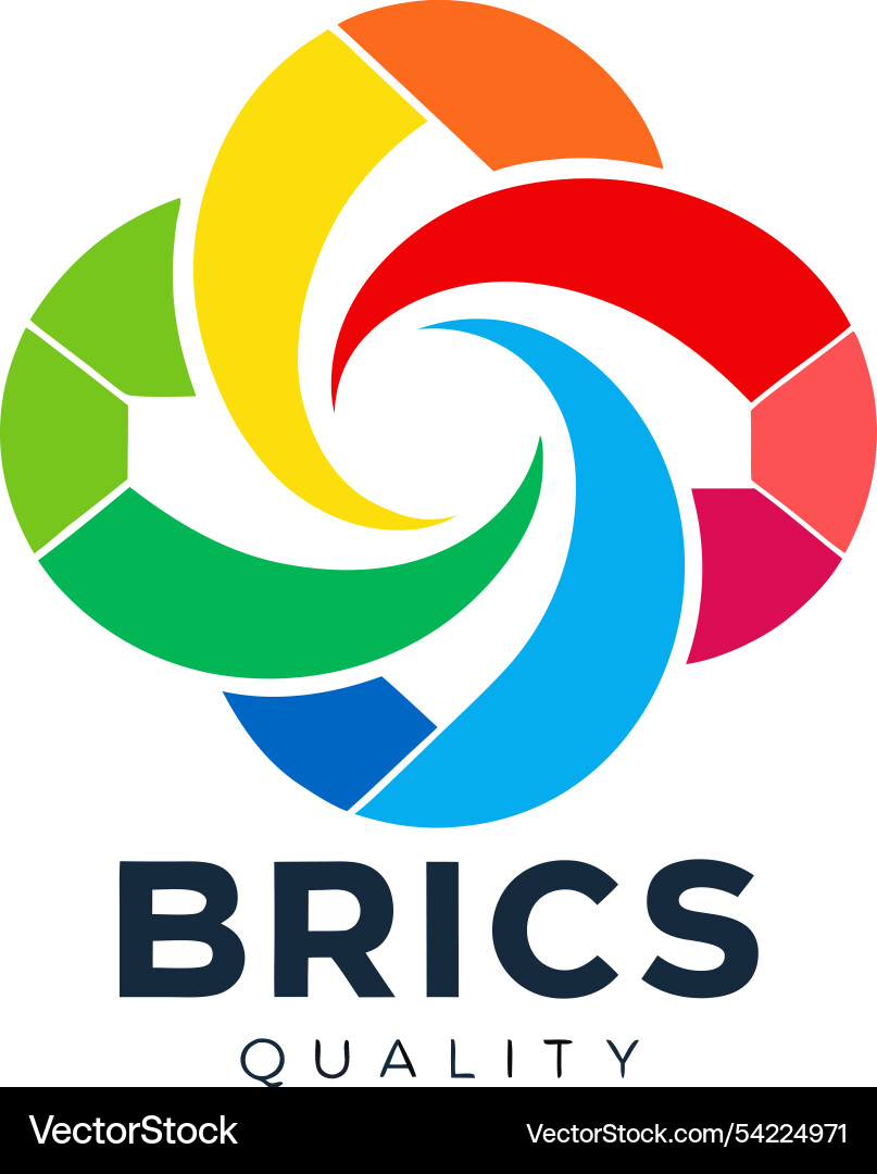 Logo for brics quality Royalty Free Vector Image