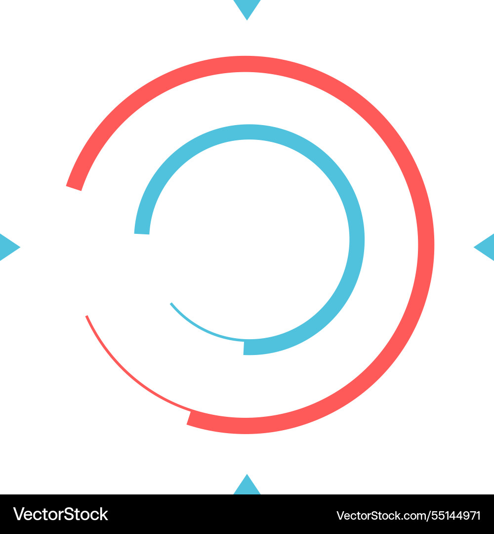 Minimalist design of a circular loading bar with Vector Image
