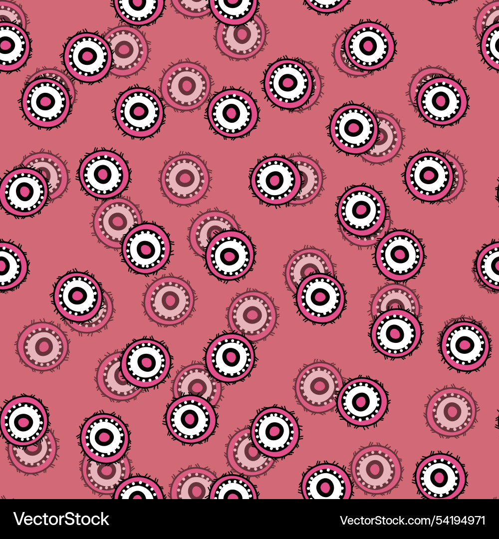 Seamless pattern with geometric aboriginal Vector Image