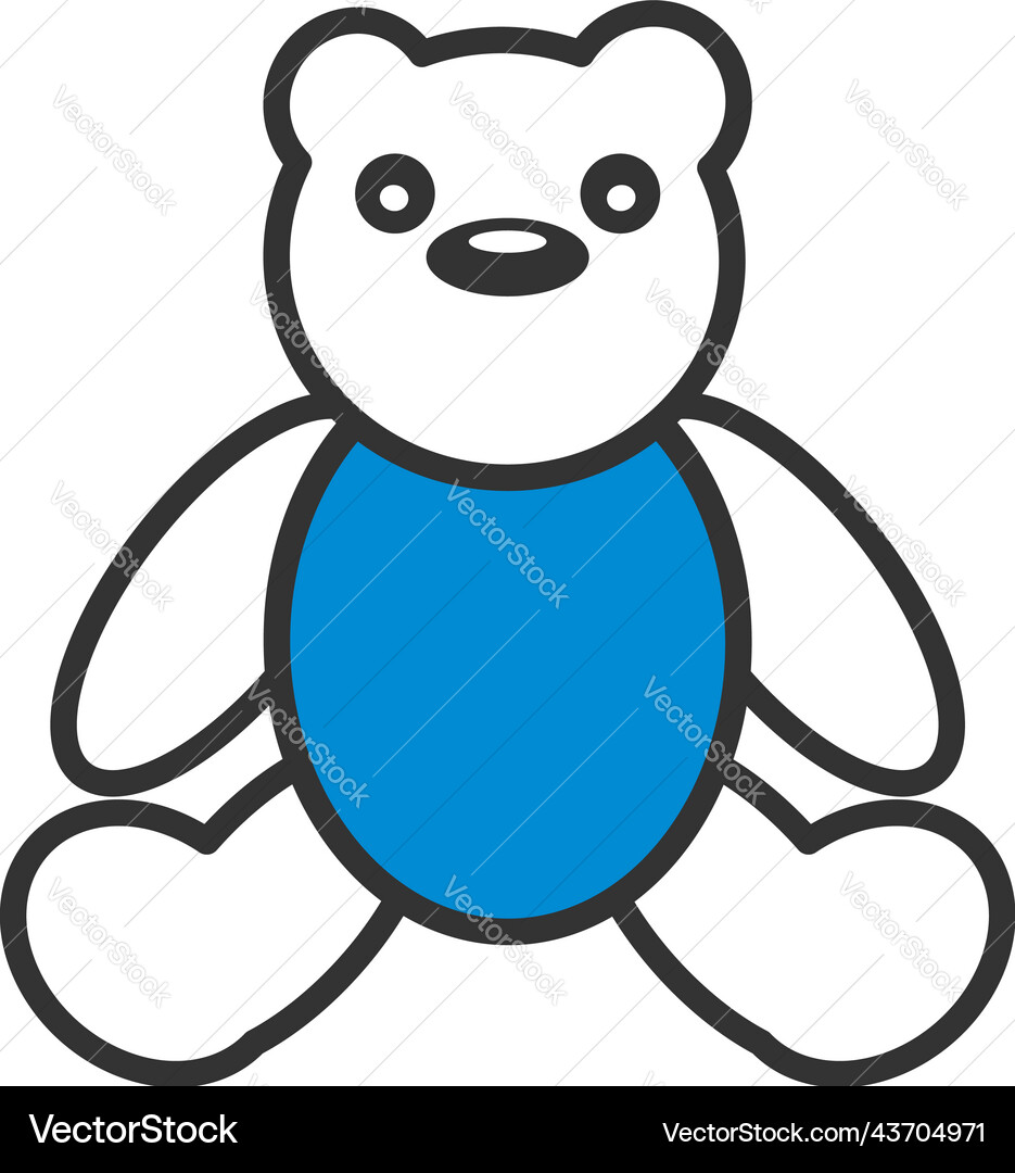 Teddy bear icon Royalty Free Vector Image - VectorStock
