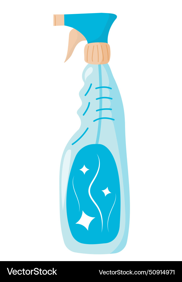 Window cleaner spray icon cartoon Royalty Free Vector Image