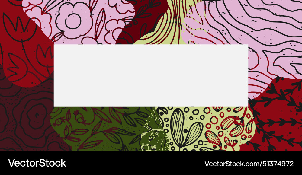 Frame with abstract texture spots organic shapes Vector Image