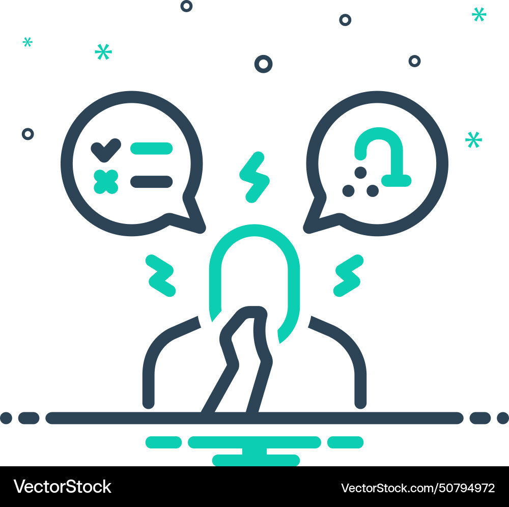 Obsessive compulsive disorder Royalty Free Vector Image Obsessive compulsive disorder Royalty Free Vector Image