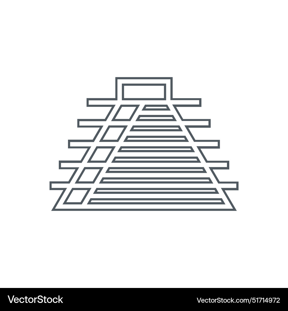 Pyramid logo Royalty Free Vector Image - VectorStock