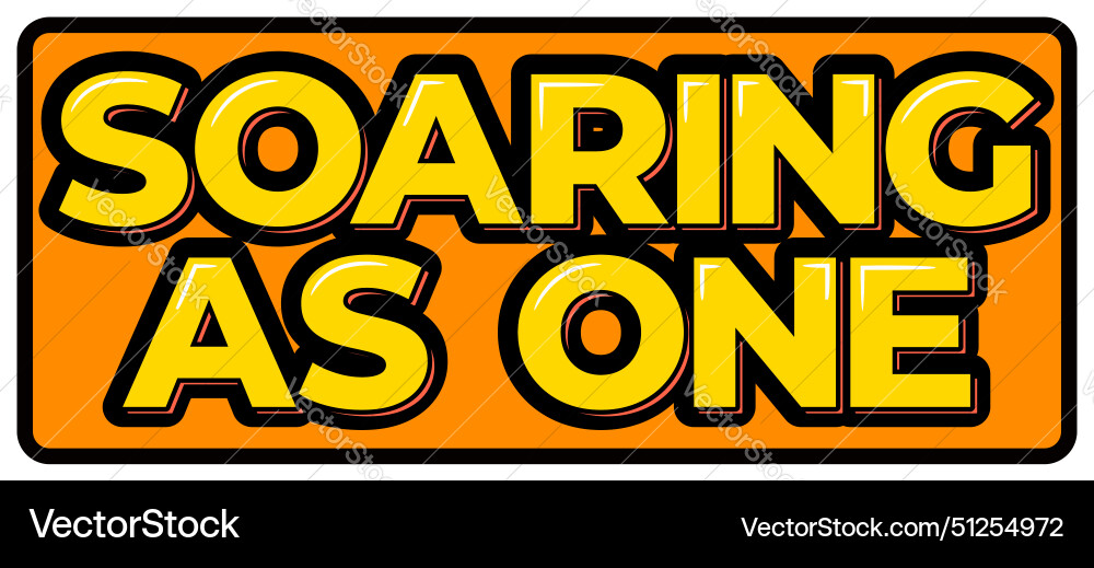 Unity-inspired lettering design Royalty Free Vector Image