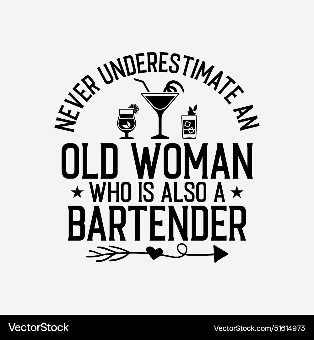 Funny bartending bar working bartender Royalty Free Vector
