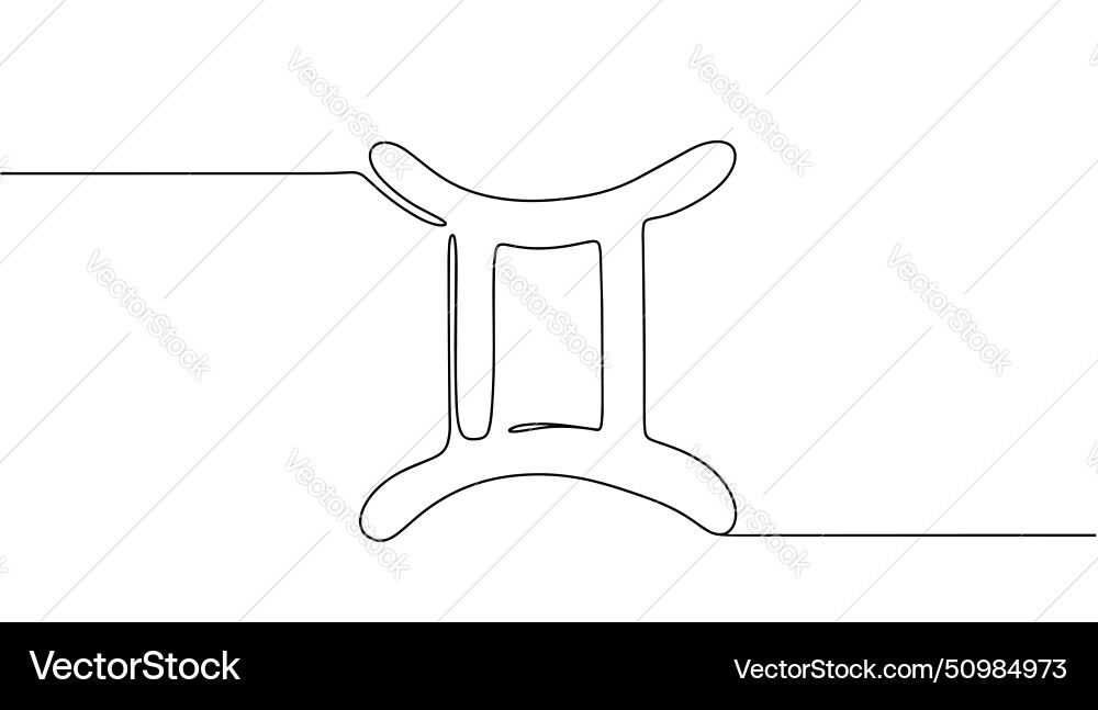 Gemini zodiac sign Royalty Free Vector Image - VectorStock