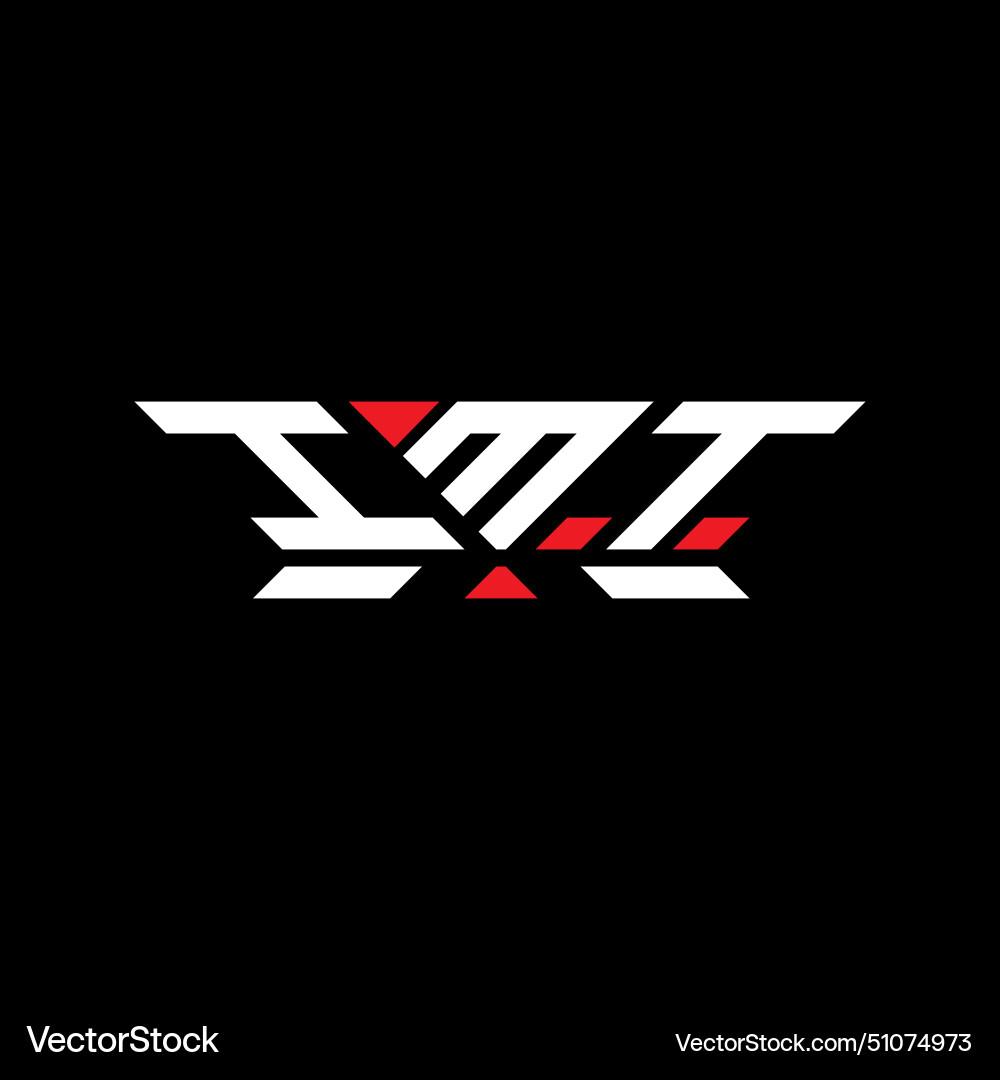 Imt letter logo design simple and modern Vector Image