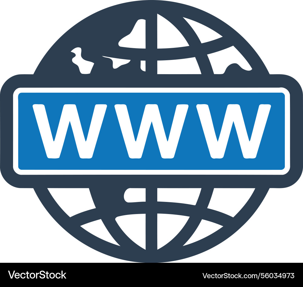 World wide web icon Royalty Free Vector Image - VectorStock