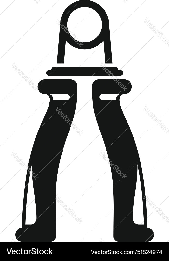 Hand grip exerciser improving forearm strength Vector Image