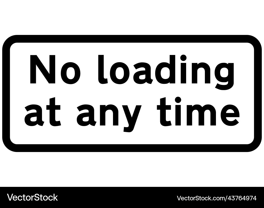 No loading at any time Royalty Free Vector Image