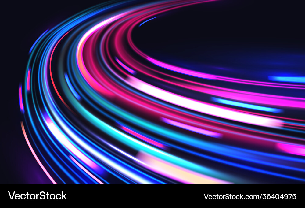 Car motion trails speed light streaks Royalty Free Vector