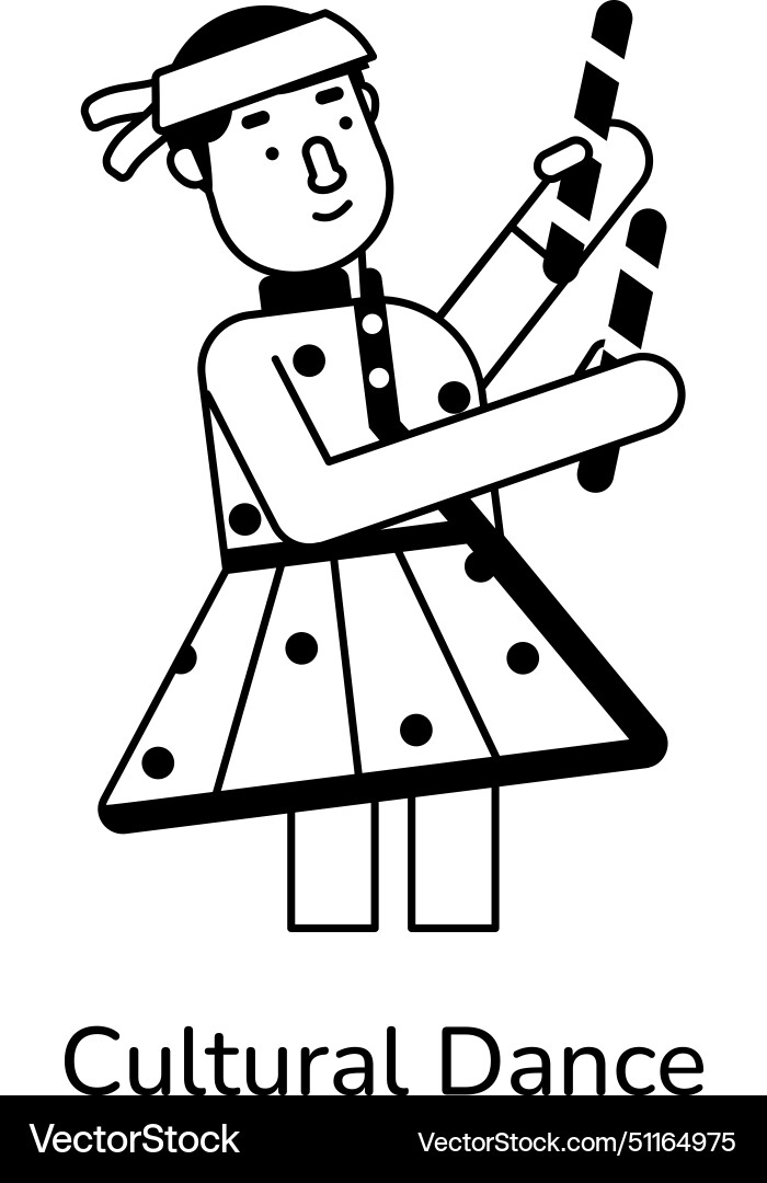 Cultural dance Royalty Free Vector Image - VectorStock