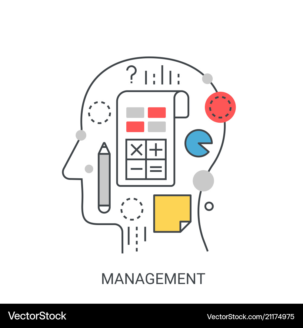 Management concept Royalty Free Vector Image - VectorStock