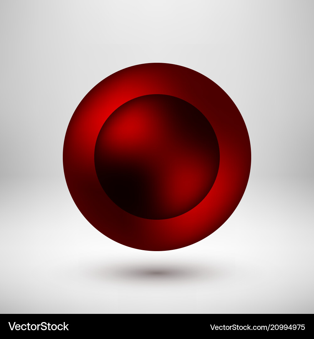 Red abstract bubble badge Royalty Free Vector Image