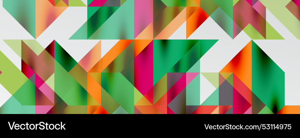 Tech minimal overlapping triangle shapes elements Vector Image