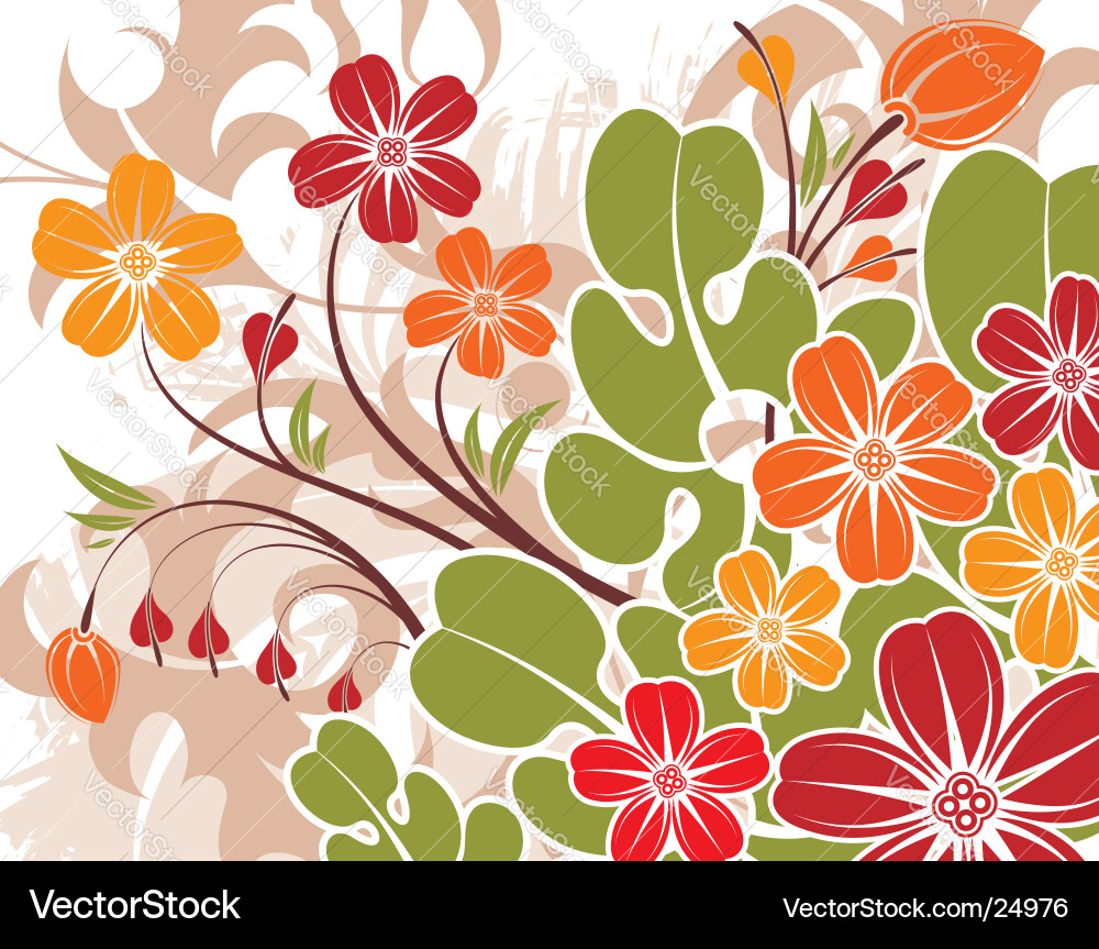 Background flower Royalty Free Vector Image - VectorStock