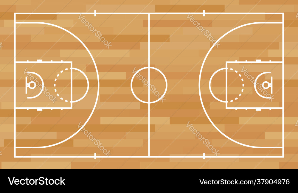 Basketball field background Royalty Free Vector Image