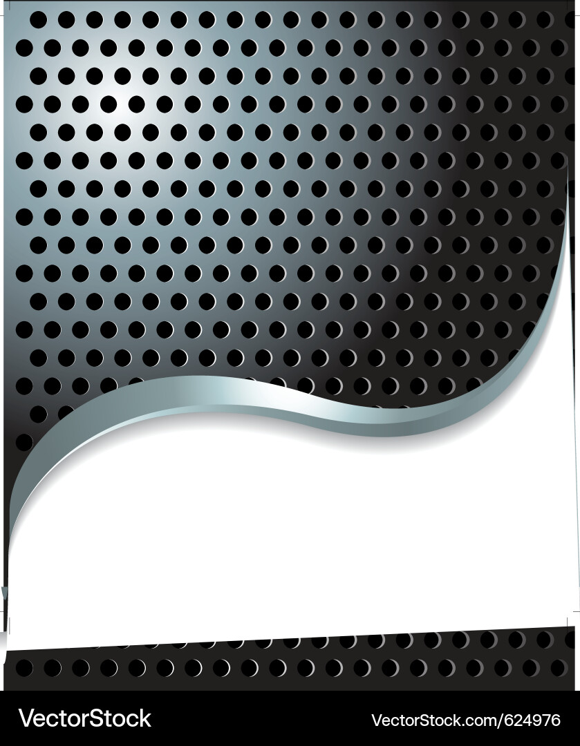 Perforated Metal Background Royalty Free Vector Image
